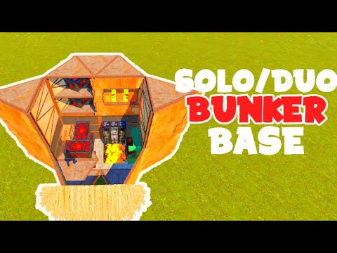 Solo/Duo Bunker Base | Rust Base | Rust 2023 - YouTube