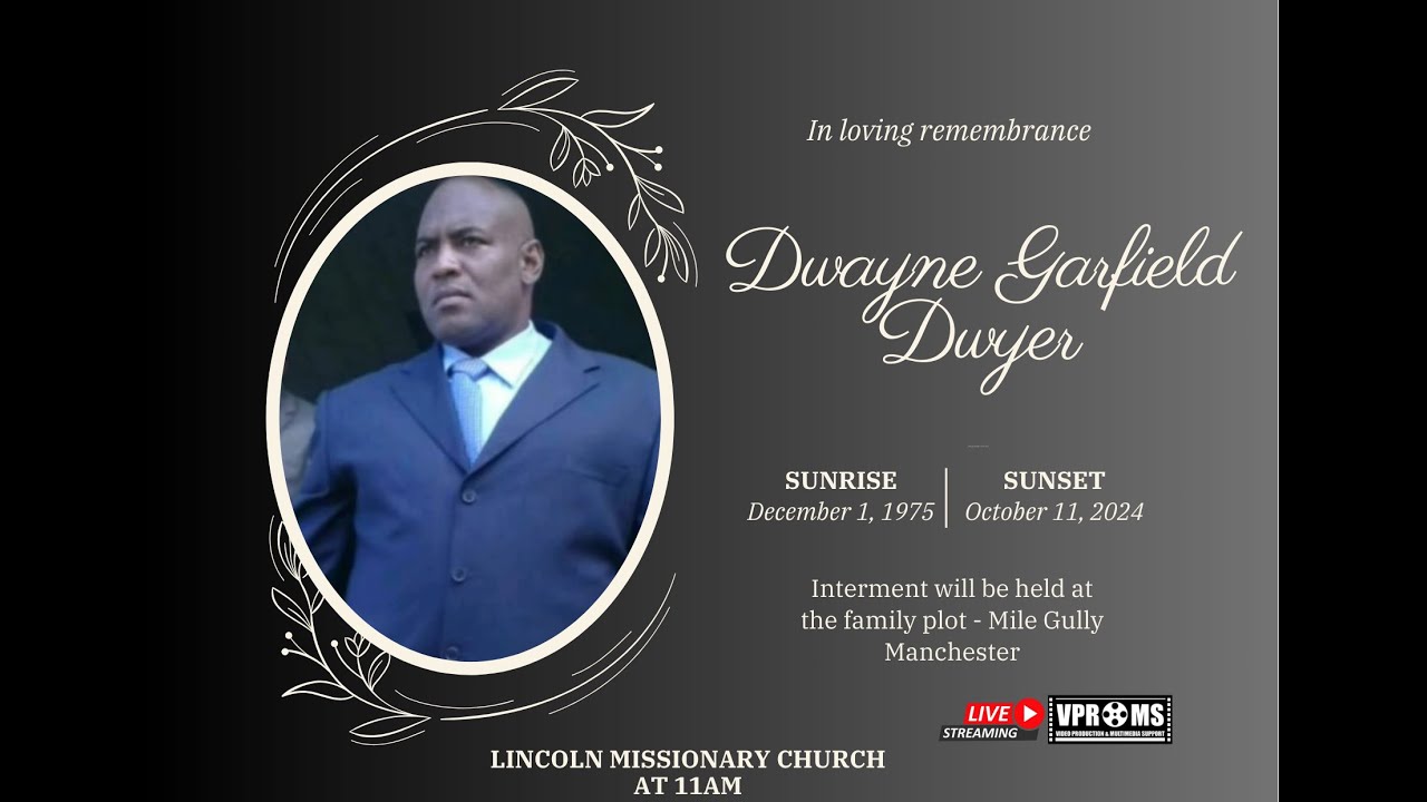In Loving Memory Of Dwayne Garfield Dwyer - YouTube