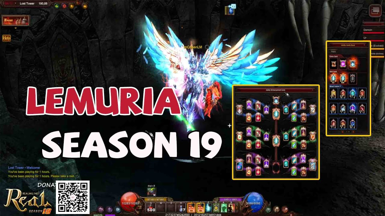 Lemuria Season 19 - Master 5 - New Skill - New Wing 5th - MU Online ...