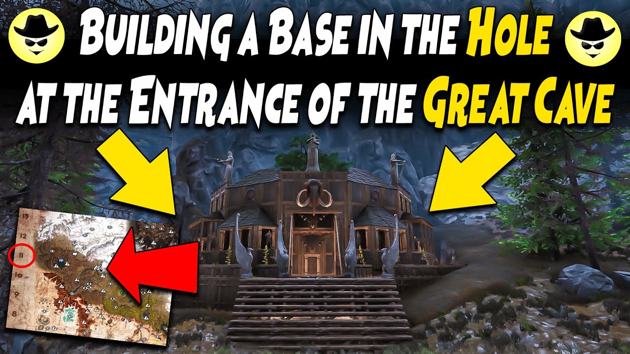 Building a Base in the Hole at the Entrance of the Great Cave | CONAN ...