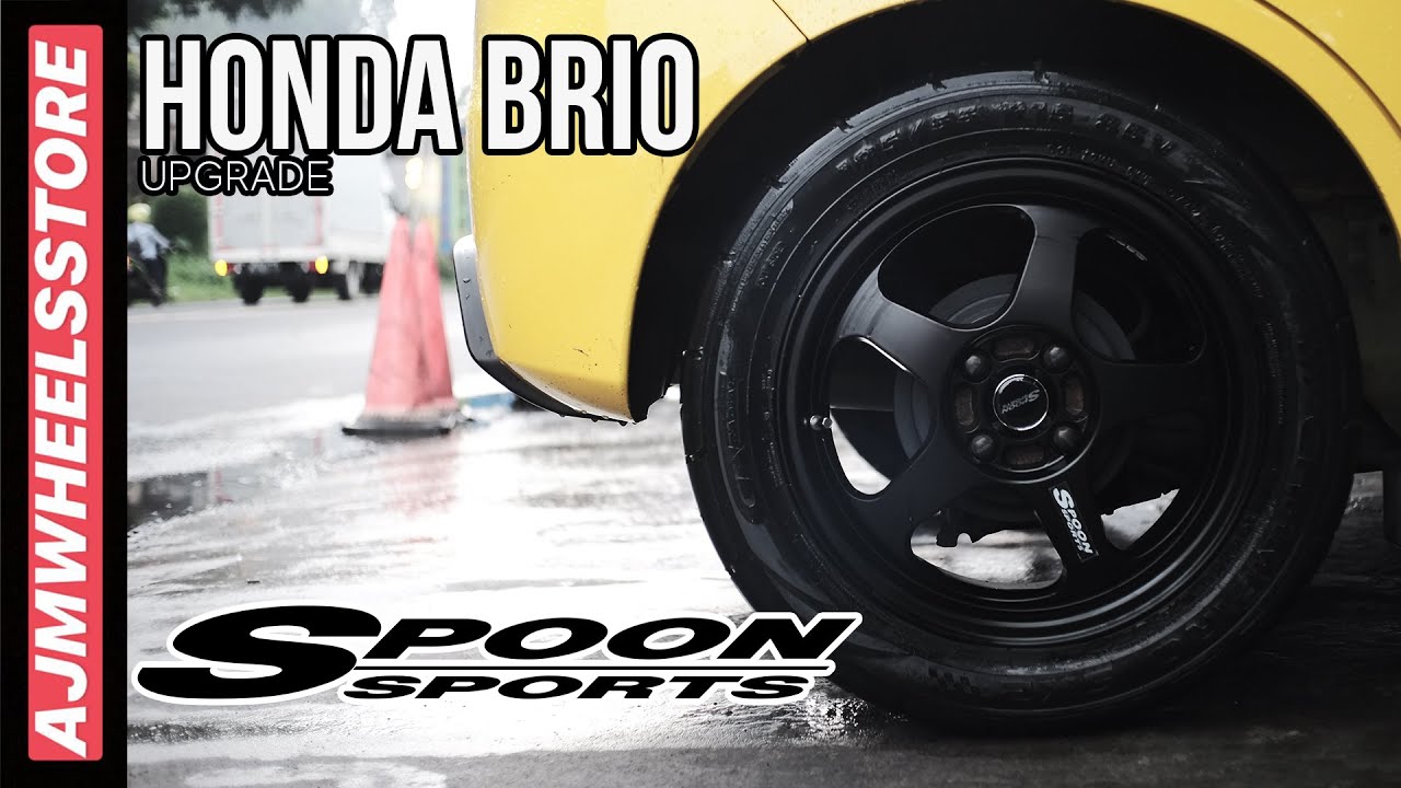 MODIFIKASI BRIO KUNING VELG SPOON // AJMWHEELSSTORE - YouTube