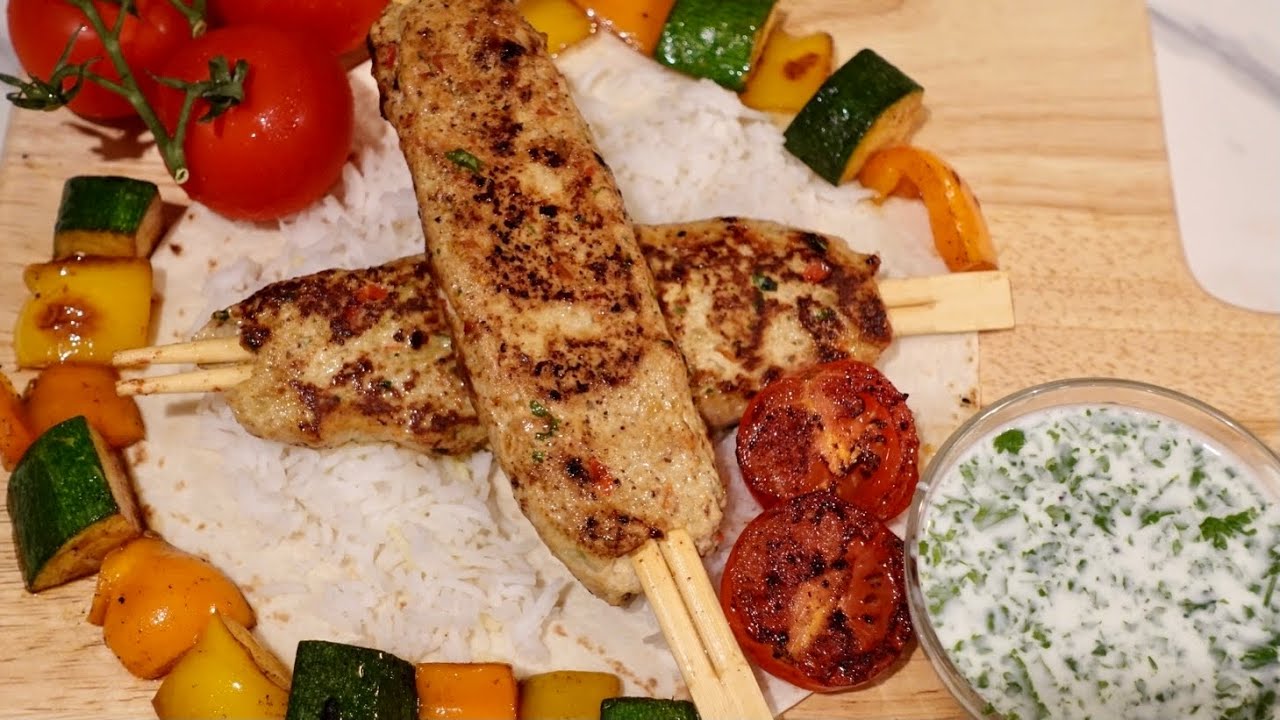 Turkish chicken Adana kebab recipe| Easy Turkish kabab recipe without ...