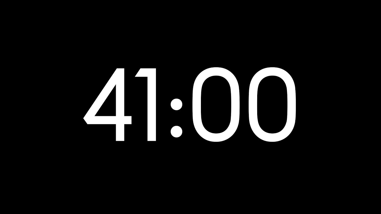 41 Minute Countdown Timer | 41분 카운트다운 타이머 | 41分钟倒计时计时器 | 41分カウントダウンタイマー ...