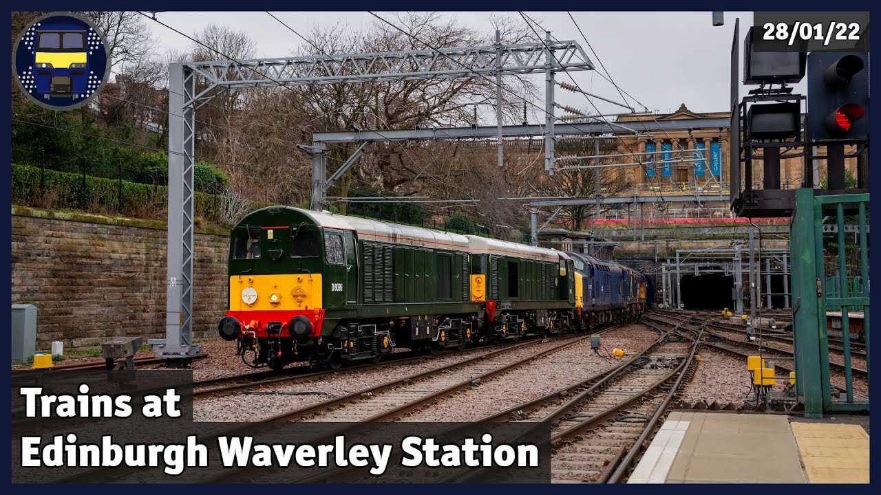 *LSL Class 20s* Trains at Edinburgh Waverley Station | 28/01/22 - YouTube