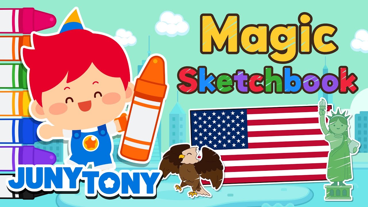 Country - USA | The United States of America | Magic Sketchbook ...