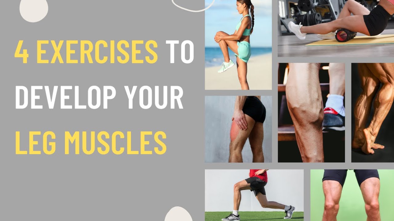 4 EXERCISES TO DEVELOP YOUR LEG MUSCLES // GET RID OF YOUR CHICKEN LEGS ...
