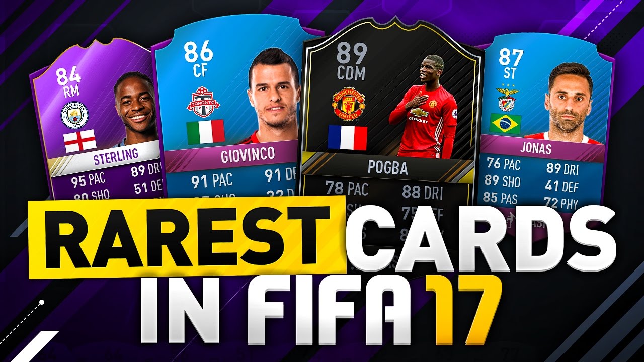 RAREST CARDS IN FIFA 17? - YouTube