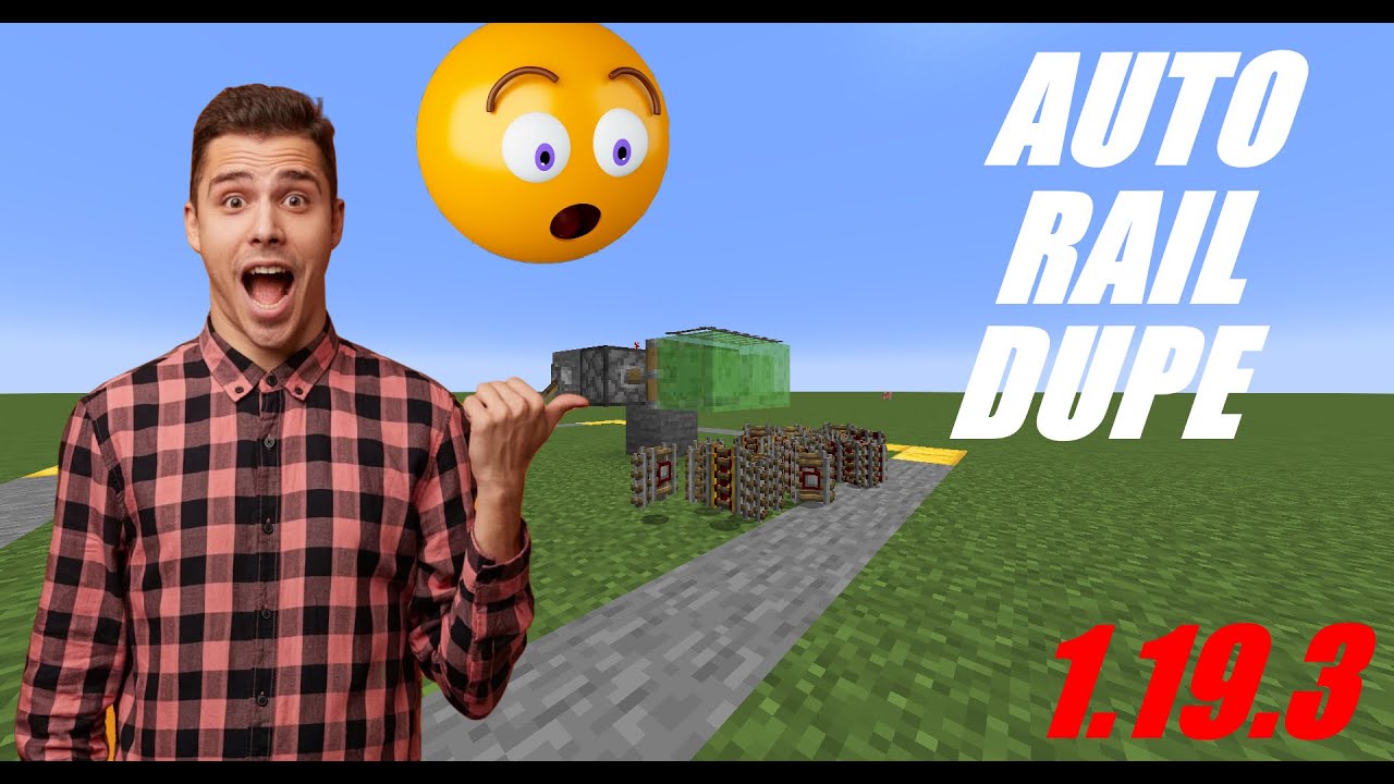 *EASY* AUTOMATIC RAIL DUPE 1.19.3 Java MCPE Xbox Windows Switch PS ...