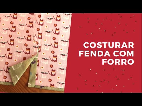 Como costurar fenda com forro - YouTube