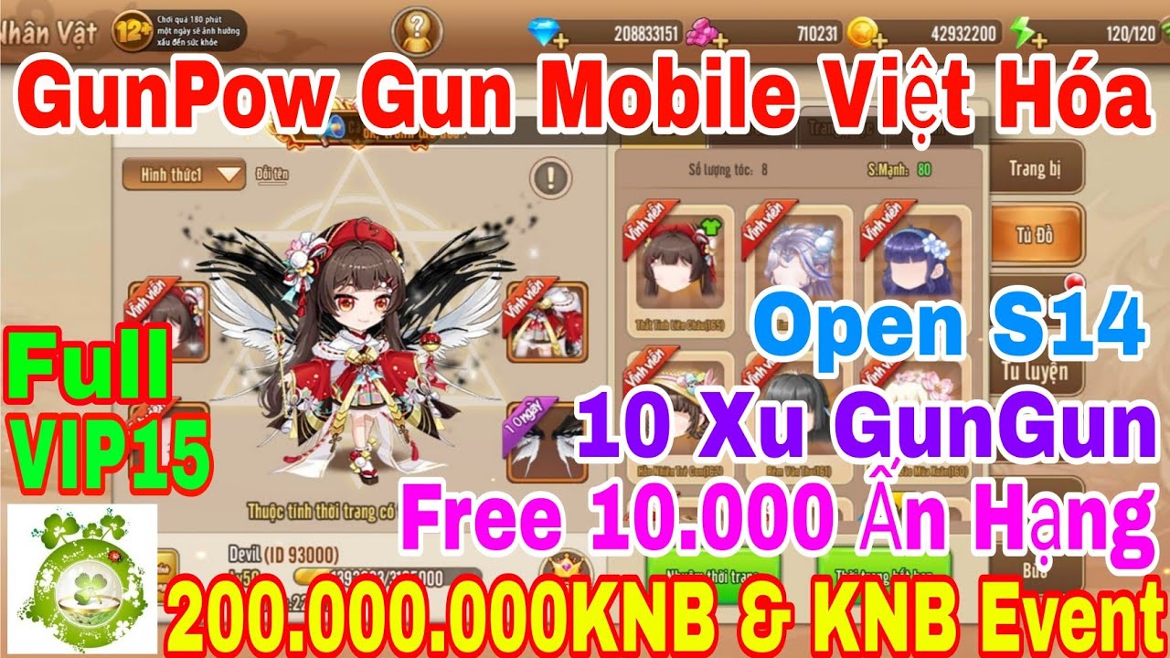 GunPow Gun Việt Hóa Open S14 | Free Full VIP15 + 200.000.000 Kim Cương ...