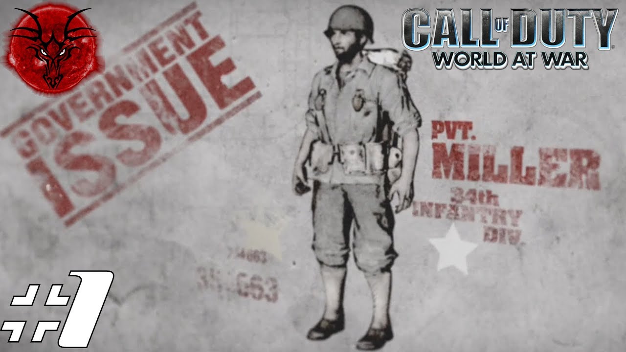 PVT. MILLER, RESCUED PRISONER - Call of Duty: World at War - Episode 1 ...