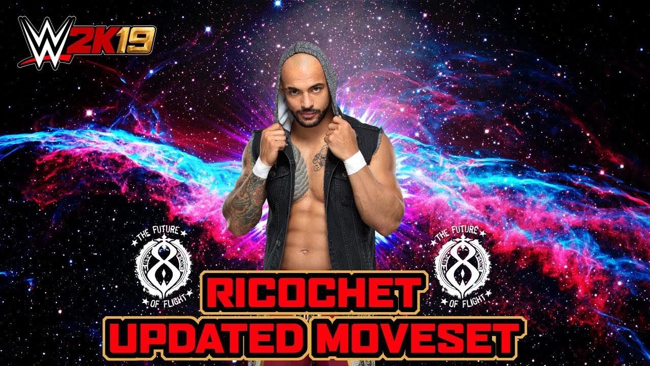 WWE 2K19 Ricochet Updated Moveset - YouTube