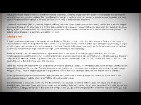 TESOL Jobs in Japan | International TEFL and TESOL Training (ITTT)