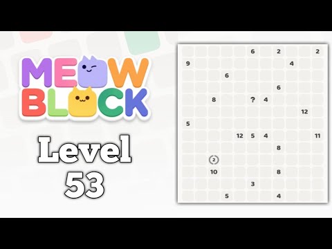 Meowblock Level 53 walkthrough solution