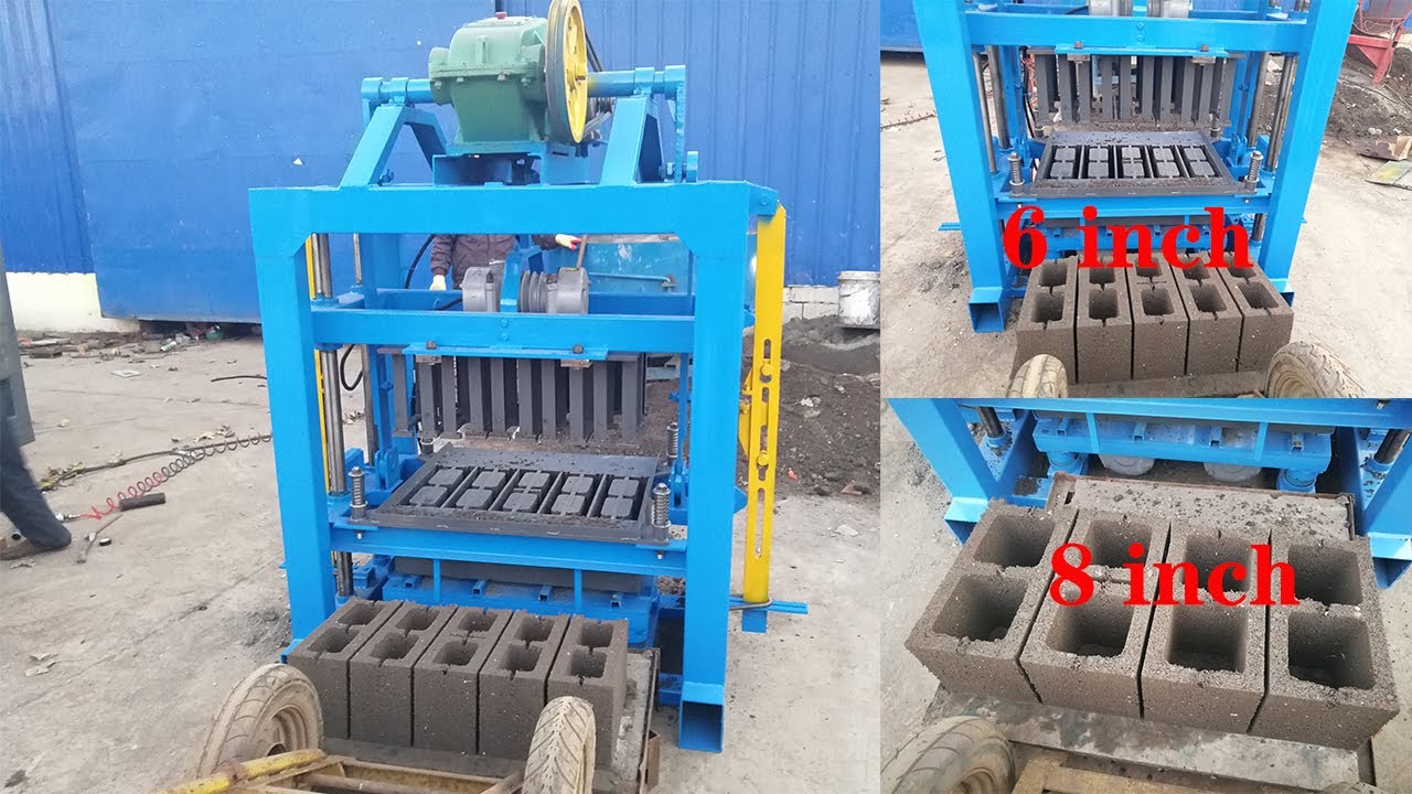 small manual cement concrete hollow block making machine for sale with ...