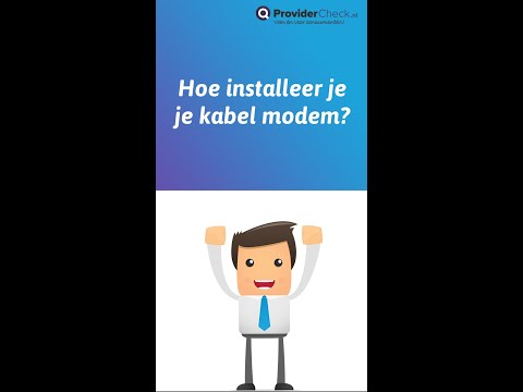 Hoe Installeer je je kabel modem?