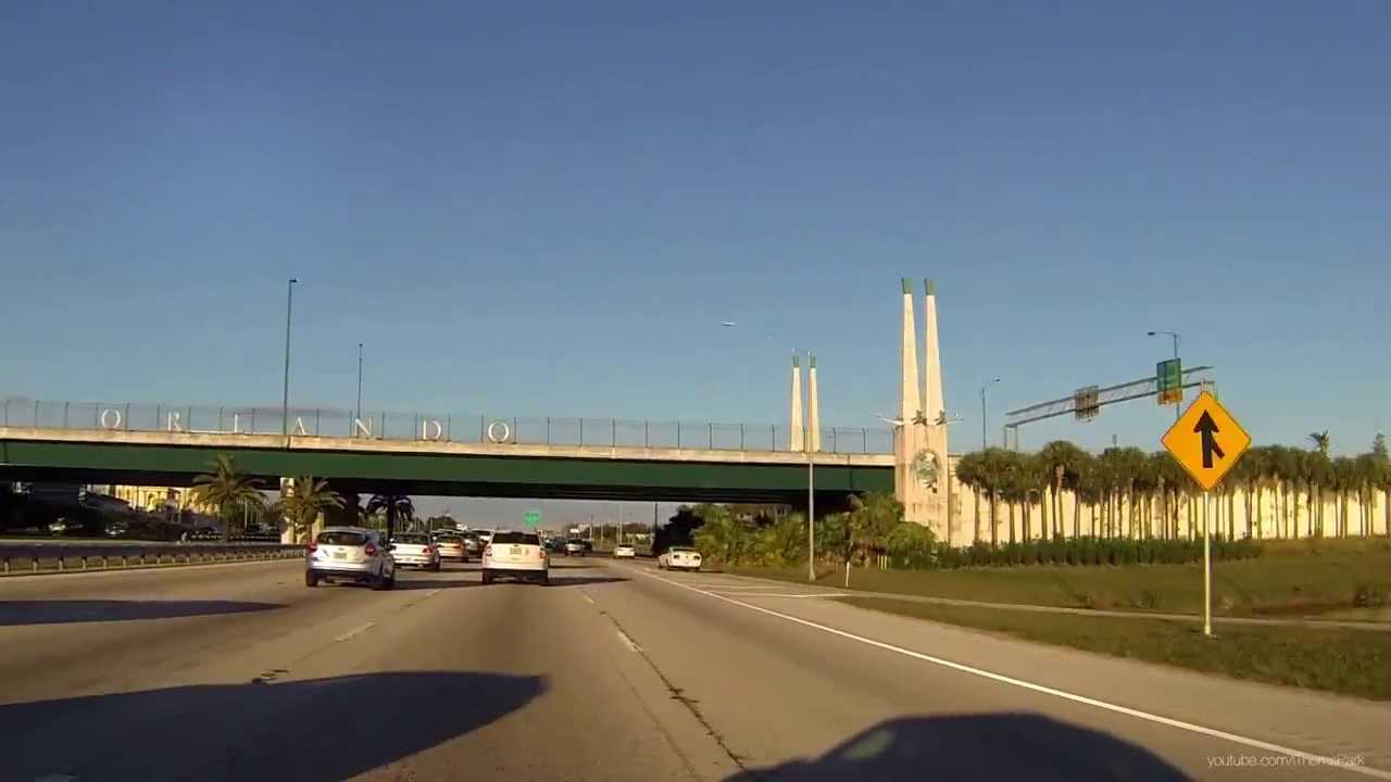 Driving Through Orlando Florida - East I-4 - Time Lapse - HD - YouTube