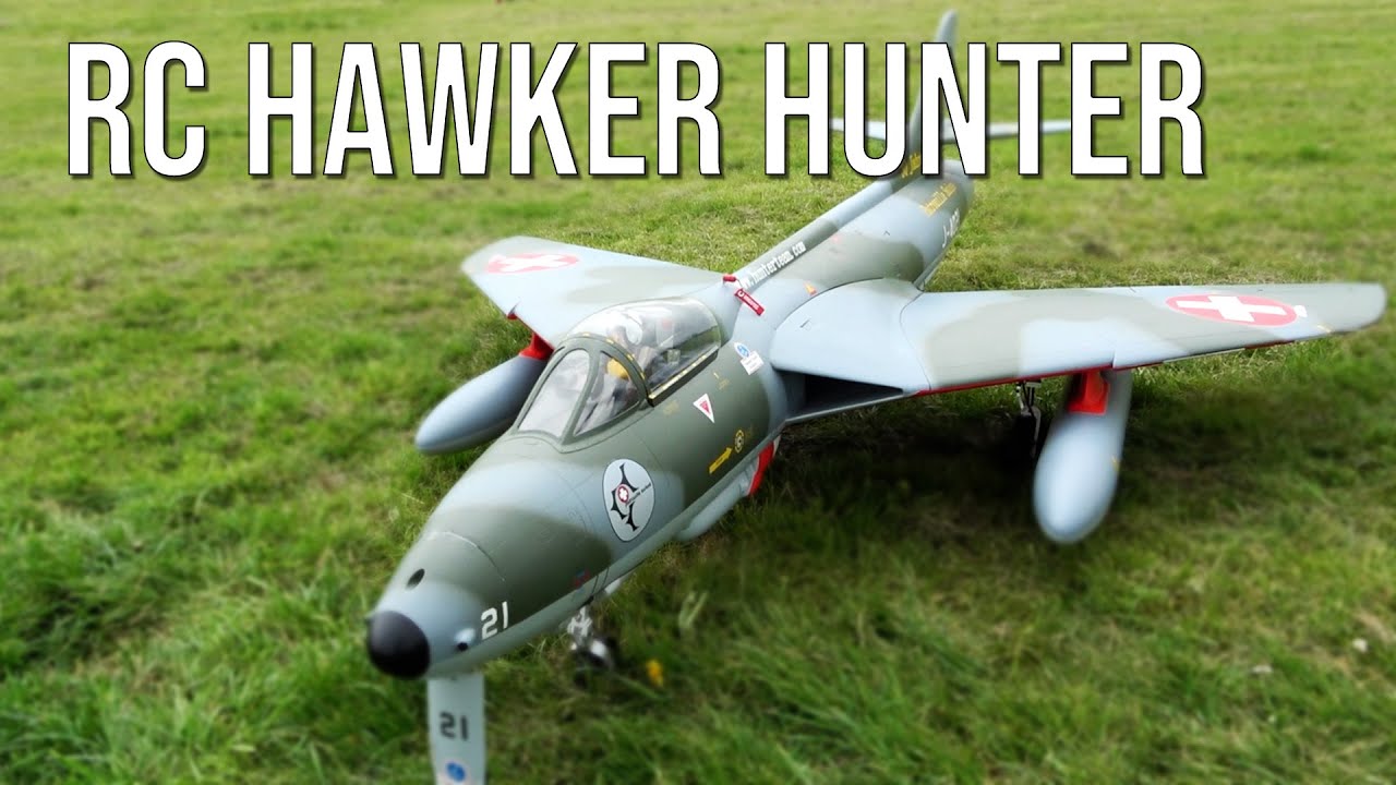 Awesome! Nice RC Jet Hawker Hunter Mk58 Fine Scale Model Turbine Driven ...
