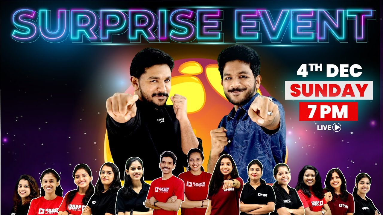 Plus One Christmas Exam | Mega Surprise Event | Exam Winner - YouTube