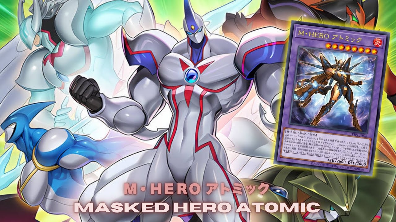 Masked HERO Atomic DECK ft. Neo-Spacian ! NEW CARD - YGOPRO - YouTube