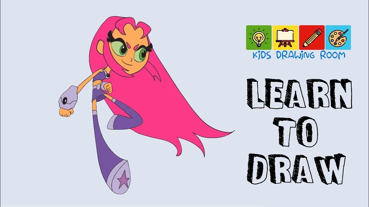 How To Draw Starfire Flying