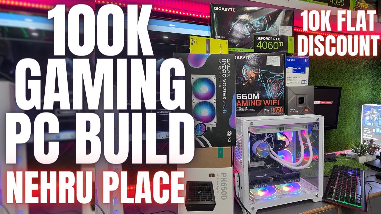 100K GAMING PC BUILD NEHRU PLACE MAKRET - YouTube