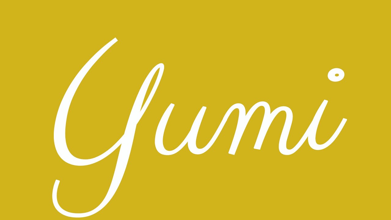Learn how to Sign the Name Yumi Stylishly in Cursive Writing - YouTube