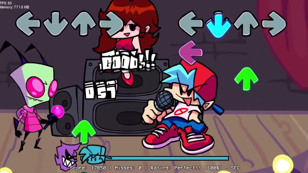 invader zim test - friday night funkin - YouTube