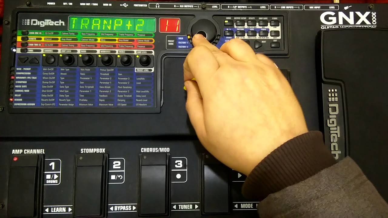 Digitech GNX3000 elektro bağlama saz tonları - YouTube