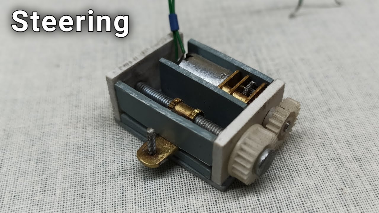 New Improved Steering Mechanism with N20 Gear Motor - YouTube
