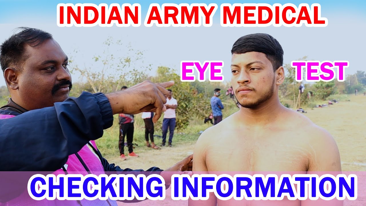 INDIAN ARMY MEDICAL CHECK INFROMATION | EYE TEST | FULL DETAILS IN ...