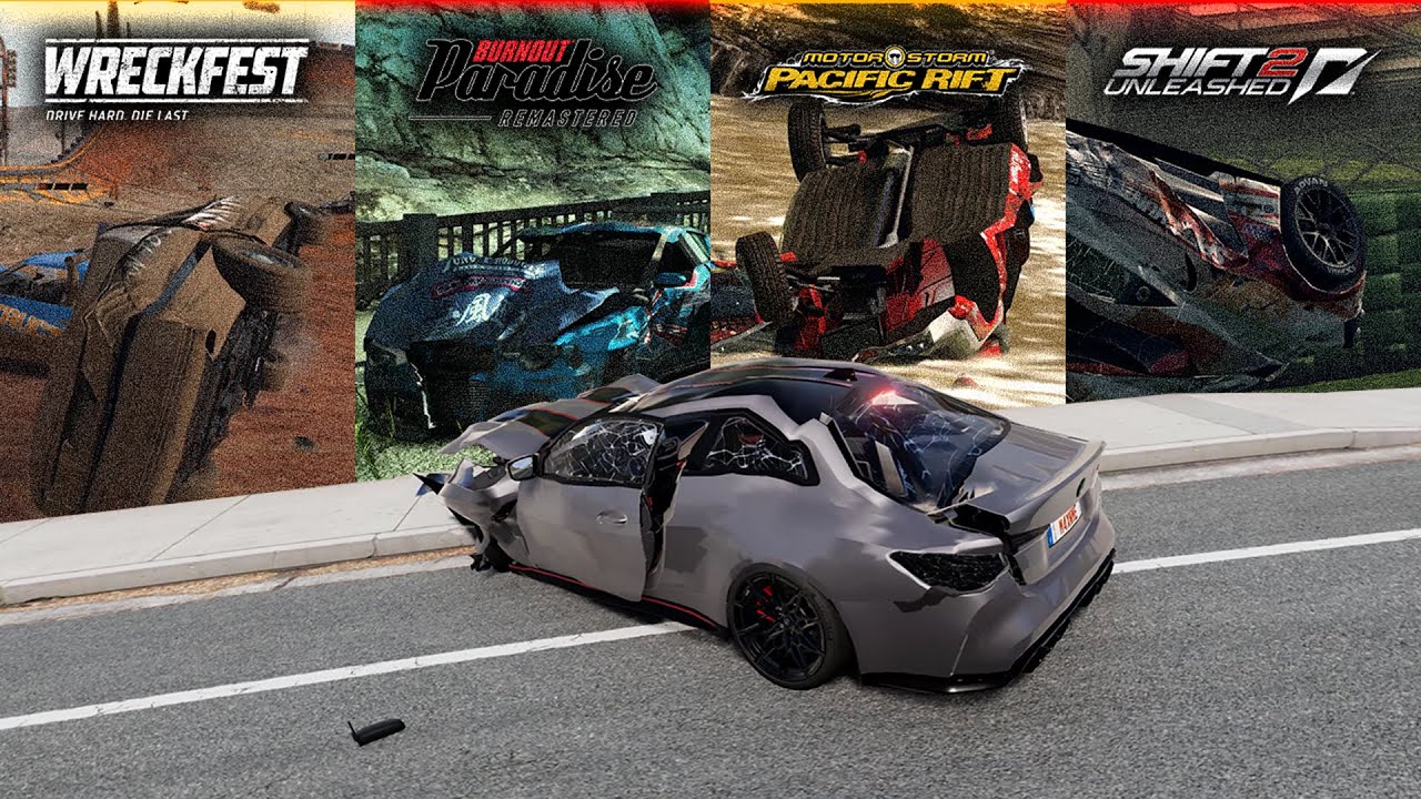 BEST Damage Physics in Racing Games - YouTube