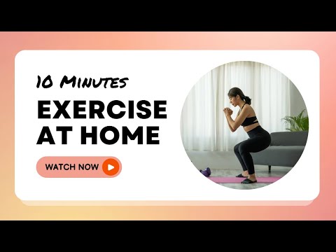 10 minutes exercise at home - YouTube