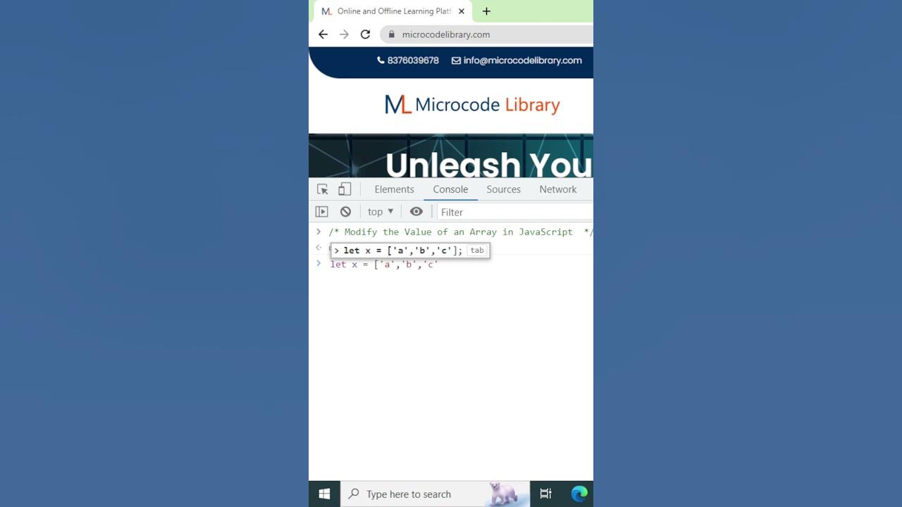 The Art of Array Mutation: Changing Values in JavaScript | #shortsvideo ...
