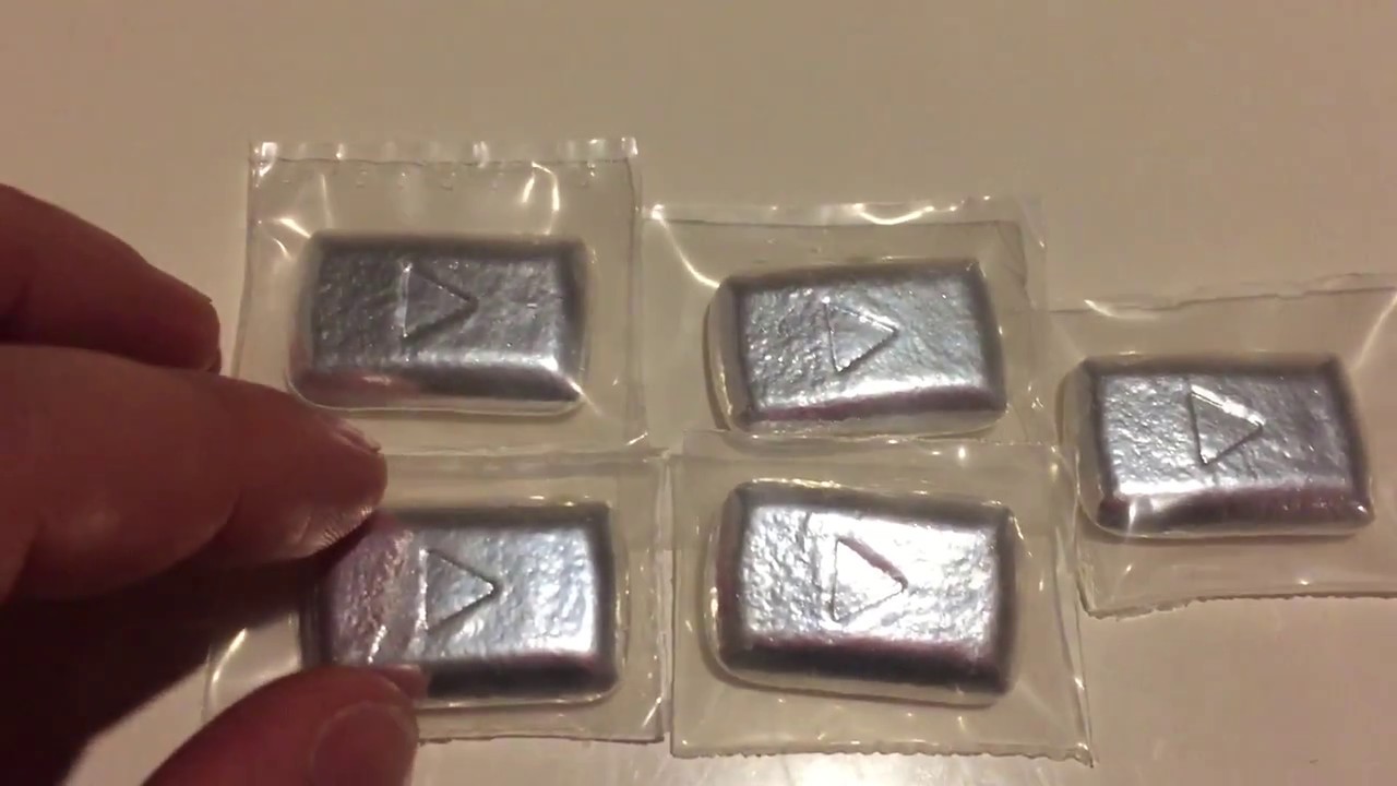 Silver Slacker Play Buttons and 2017 bars! - YouTube