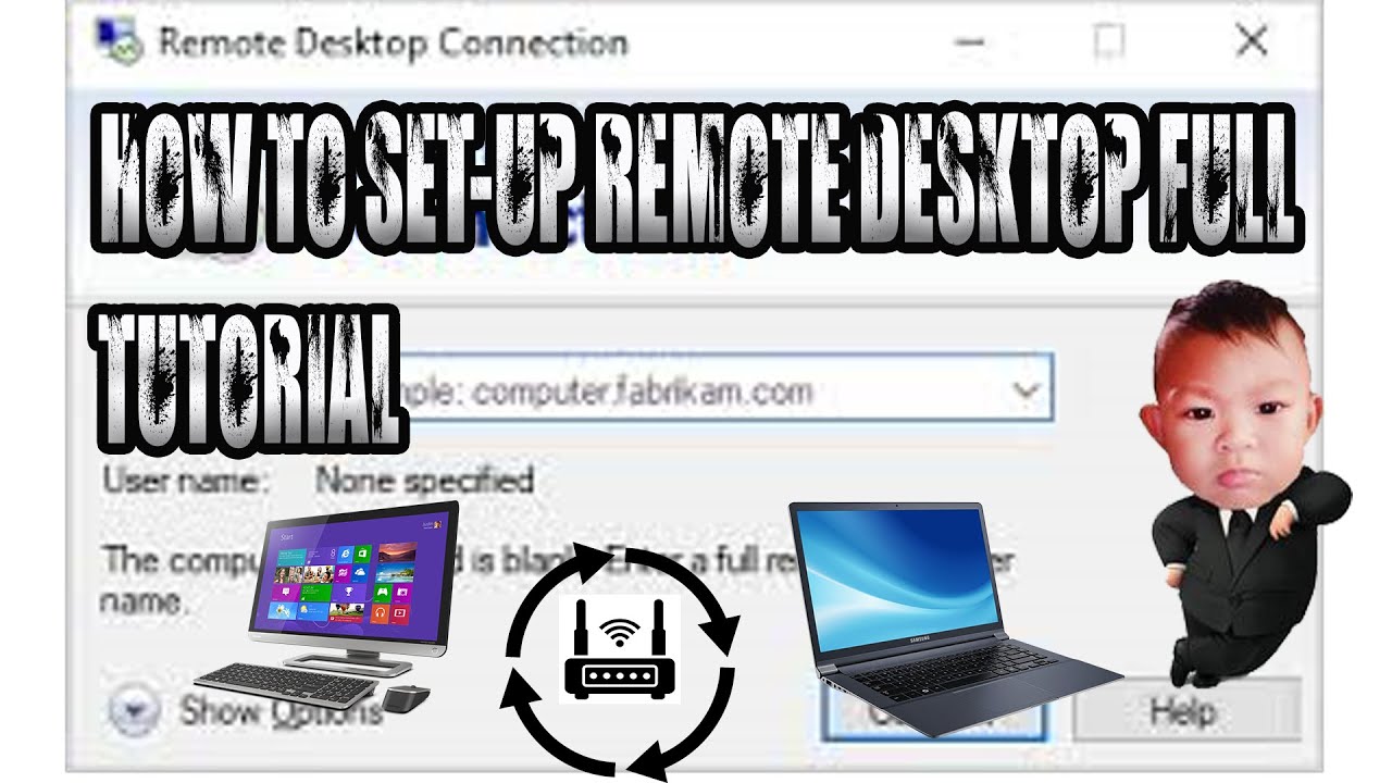 How to Set-Up Easily Remote Desktop on windows 10 - YouTube