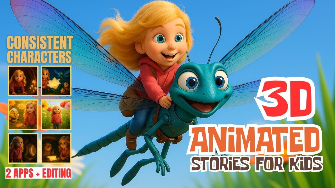 How to Create 3D Animated Video Kids Stories for Free | Pixar-Style ...