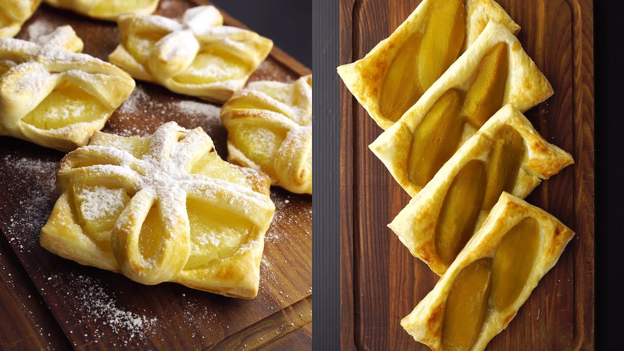 Pineapple Puff Pastry - Easy Mango Puff Pastry Recipe - YouTube