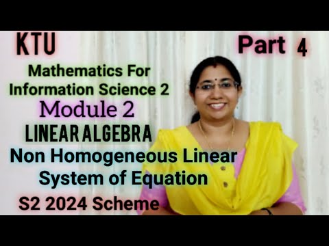 Non Homogeneous Linear System Of Equation| Group A GAMAT201 ...