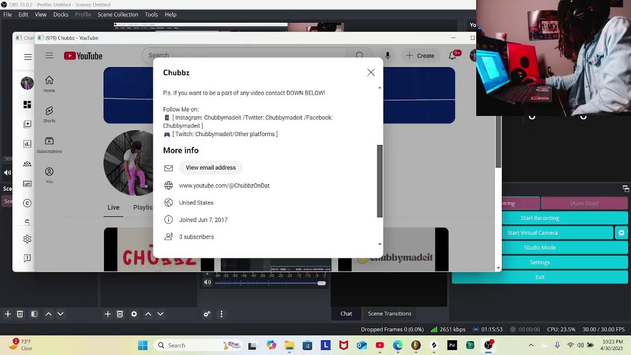 Chubbz Live Stream - YouTube
