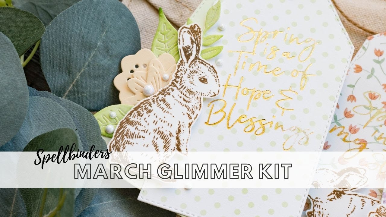 Spring or Easter Themed Foiled Gift Tags- Spellbinders March Glimmer ...