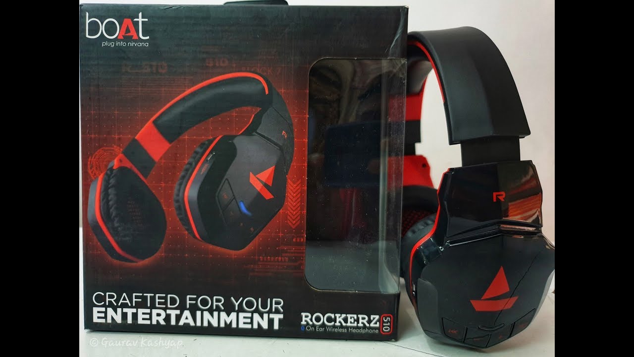 Boat Rockerz 510 Wireless Headphones Unboxing and Review with Sound ...