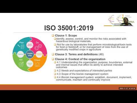 Laboratory Safety Standards ISO 35001:2019 and ISO 15190:2020 - YouTube