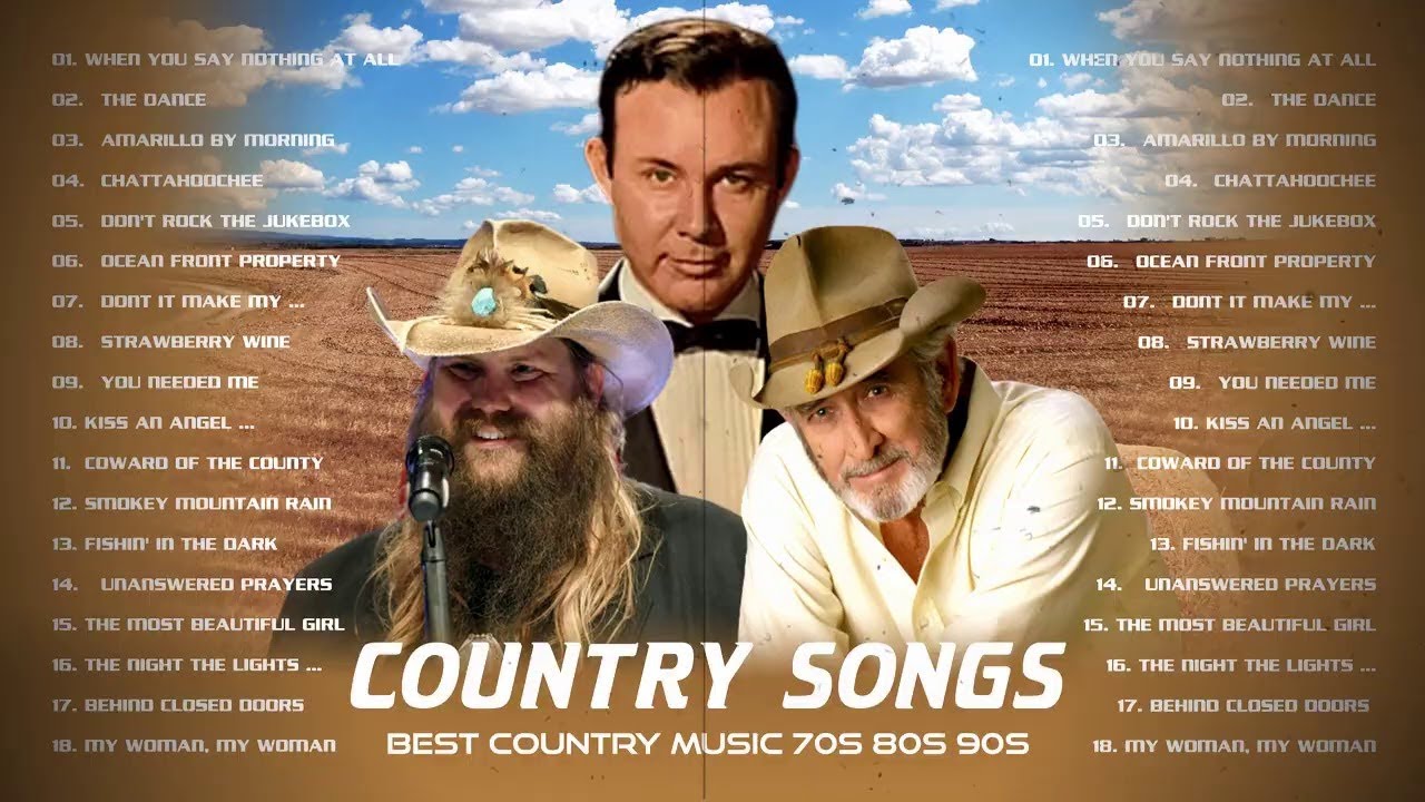 Jim Revees, Chris Stapleton, John Denver, Kenny Rogers - Best Slow ...