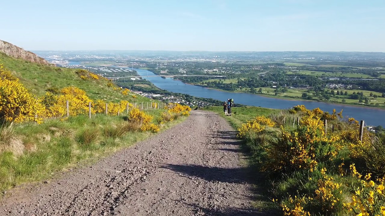 Majestic descent from the Old Kilpatrick Hills overlooking the Clyde ...