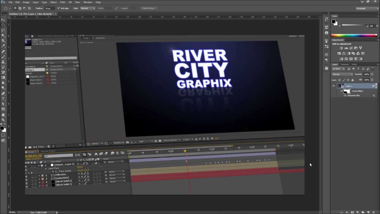 Photoshop Tutorial: Dynamic Screenshots with 3D and Depth of Field -HD ...