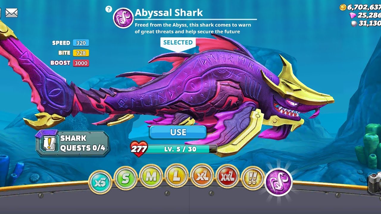 "Ultimate Predator Unleashed: Abyssal Shark Full Gameplay | Hungry ...