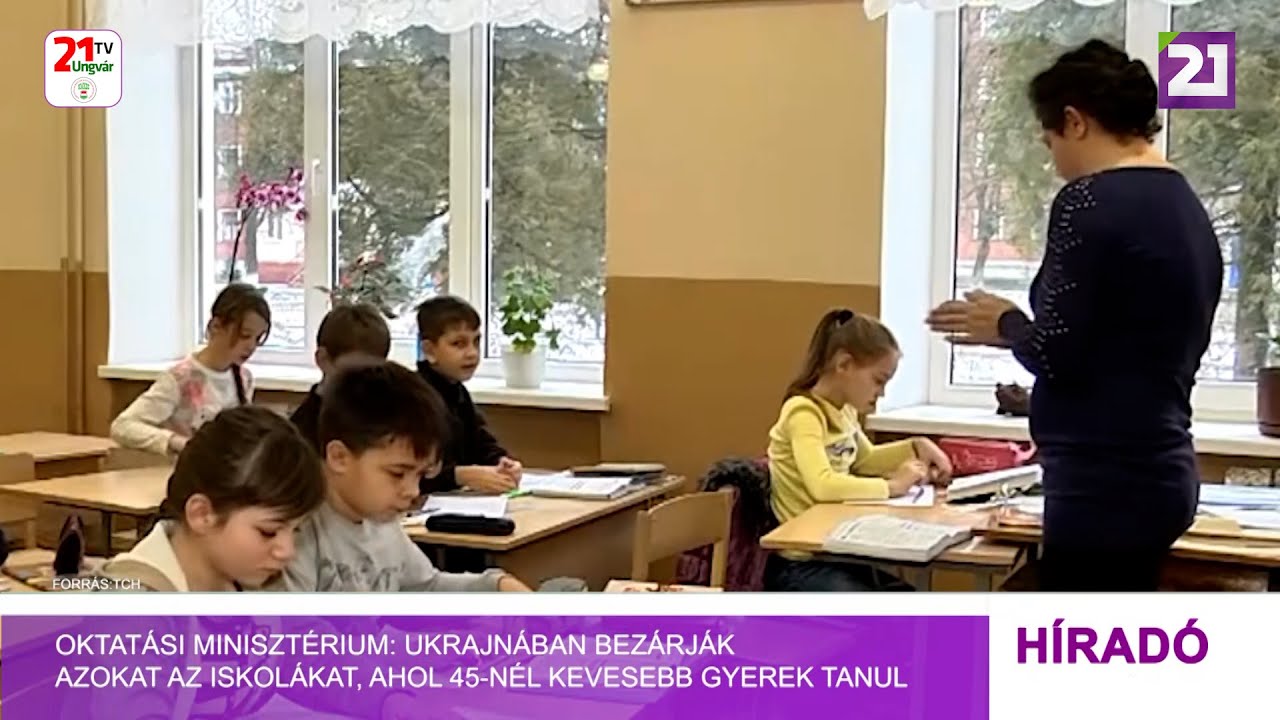 Oktatási Minisztérium: Ukrajnában bezárják azokat az iskolákat, ahol 45 ...