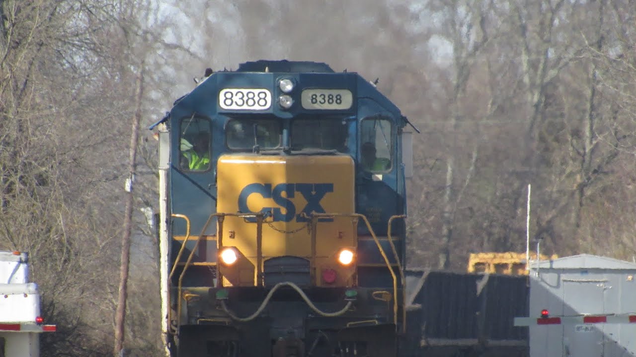 CSX 8388 leads J767 again - YouTube