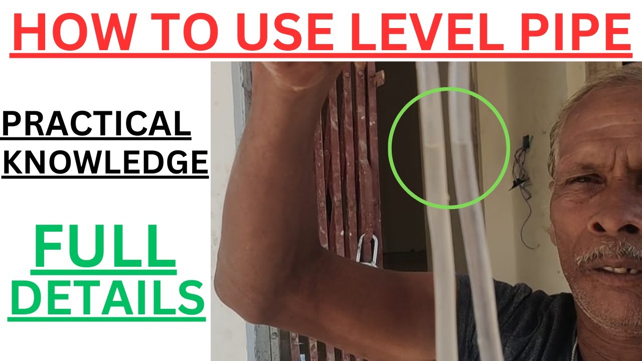 How to Use a WATER LEVEL PIPE for levelling | लेवल पाइप से लेवल कैसे ...